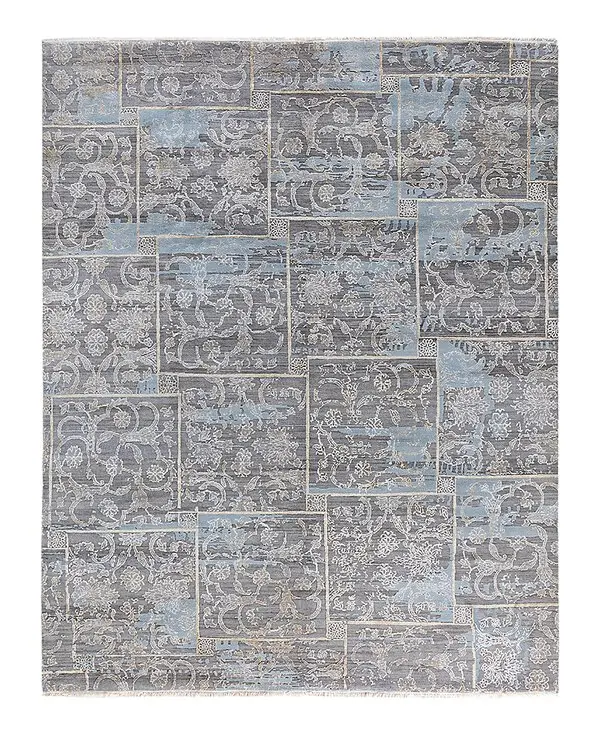 Bloomingdale'S Indo Ikat M7944 Area Rug, 8'1 X 10'1 - Gray