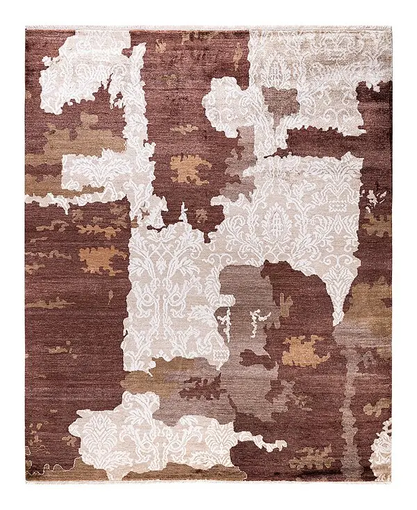 Bloomingdale'S Indo Ikat M6724 Area Rug, 8'1 X 9'10 - Brown