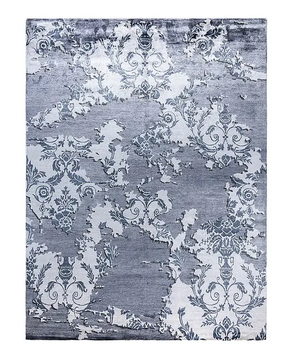 Bloomingdale'S Indo Modern M7573 Area Rug, 9'3 X 12'3 - Gray