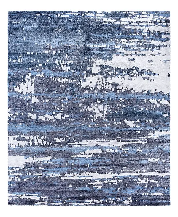 Bloomingdale'S Indo Modern M6741 Area Rug, 8'1 X 10'1 - Black