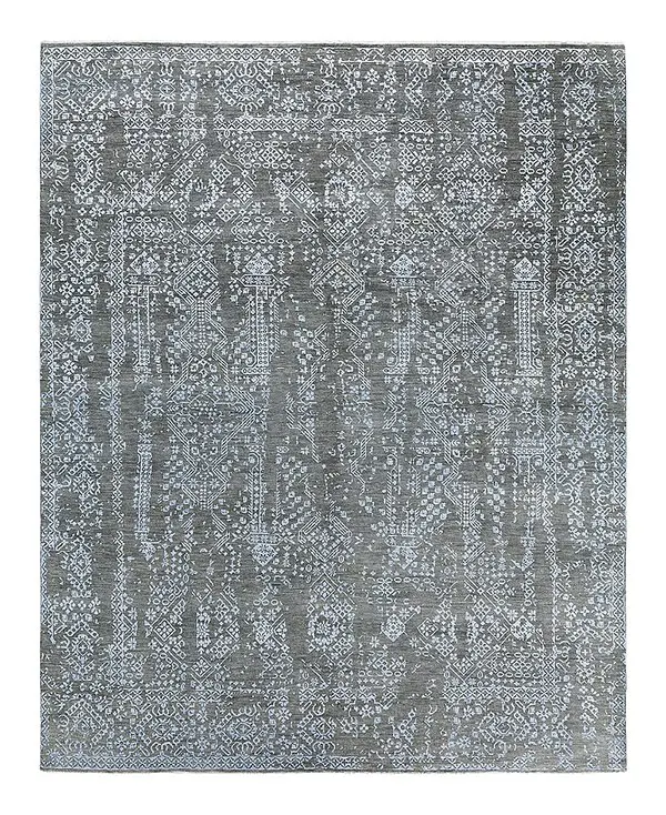 Bloomingdale'S Indo Ikat M7282 Area Rug, 8'1 X 10'1 - Gray