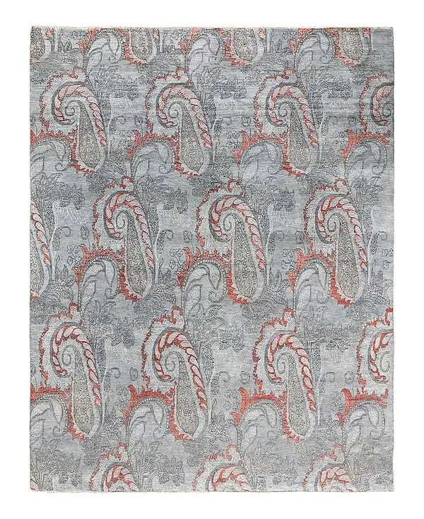 Bloomingdale'S Indo Ikat M6667 Area Rug, 7'10 X 9'10 - Gray