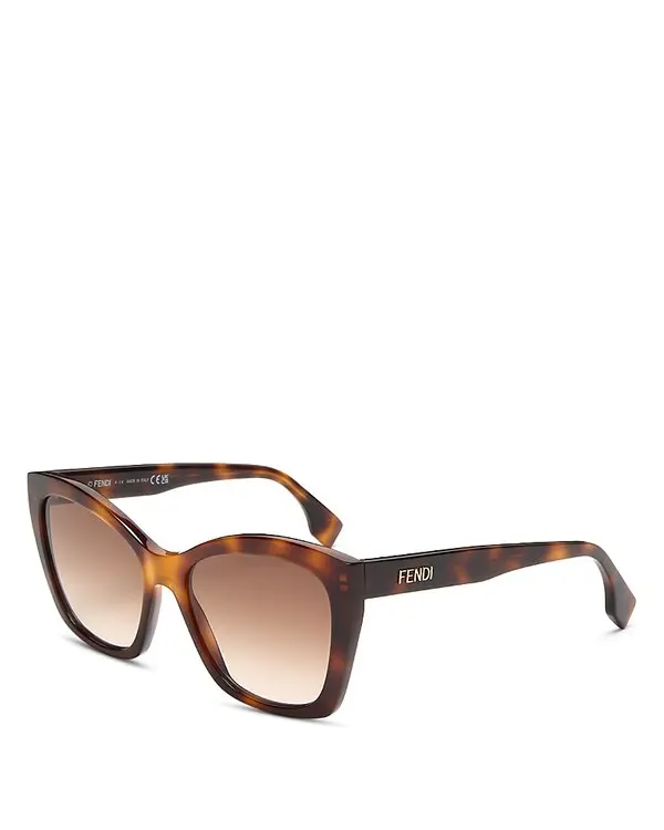 Fendi Cat Eye Sunglasses 55mm - Havana/brown