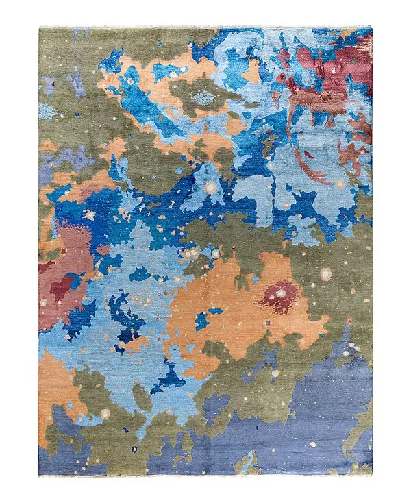 Bloomingdale'S Indo Ikat M7369 Area Rug, 9'2 X 12'1 - Green