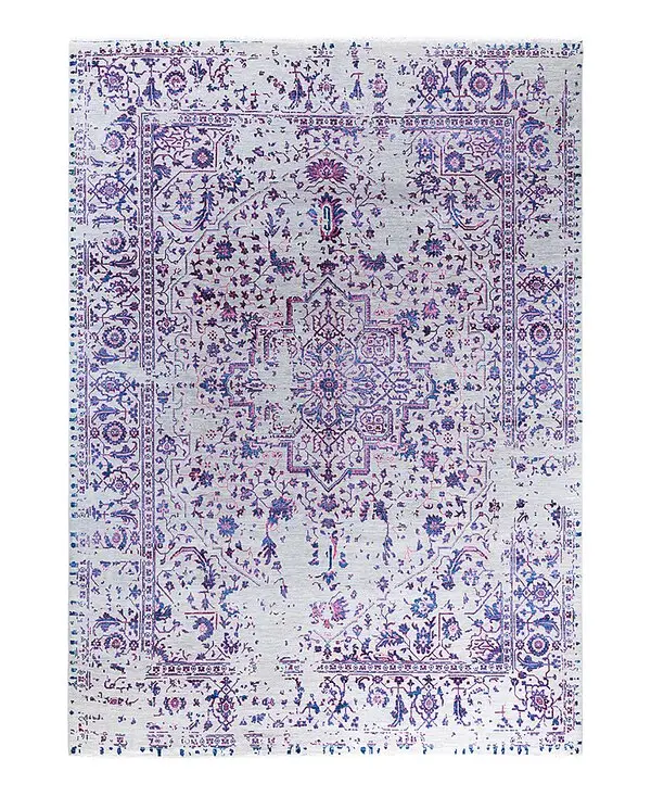 Bloomingdale'S Indo Ikat M7856 Area Rug, 9'1 X 12'1 - Gray
