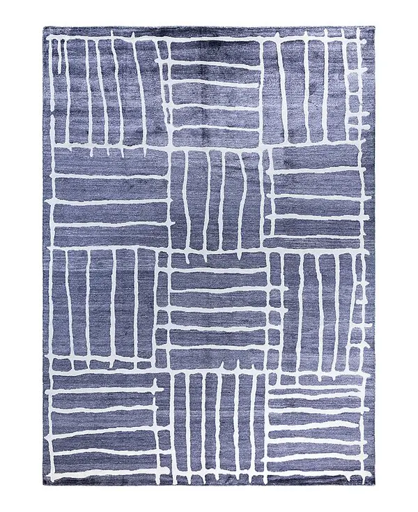 Bloomingdale'S Indo Modern M7906 Area Rug, 9'1 X 12 - Gray