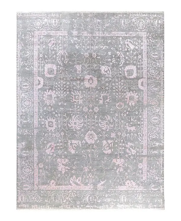 Bloomingdale'S Indo Ikat M7274 Area Rug, 9'1 X 12'1 - Gray