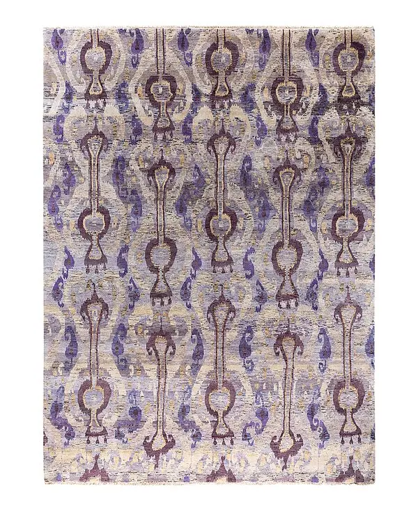 Bloomingdale'S Indo Ikat M6178 Area Rug, 9' X 12'3 - Brown