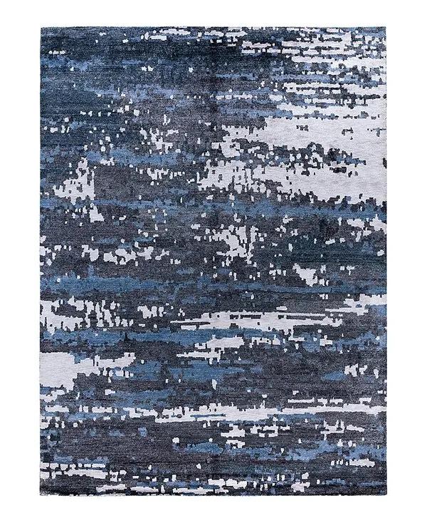 Bloomingdale'S Indo Modern M6741 Area Rug, 9'1 X 12'1 - Black