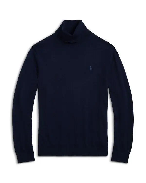 Polo Ralph Lauren Wool Turtleneck Sweater - Blue