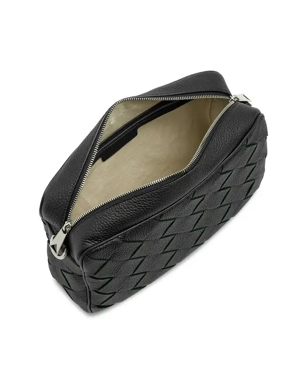 Bottega Veneta Medium Intrecciato Leather Crossbody Bag - Dark Green