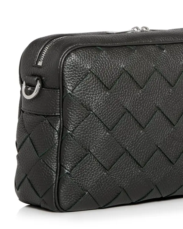 Bottega Veneta Medium Intrecciato Leather Crossbody Bag - Dark Green