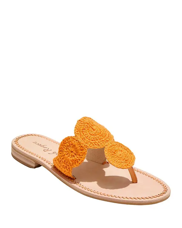 Jack Rogers Jacks Crochet Sandals - Apricot