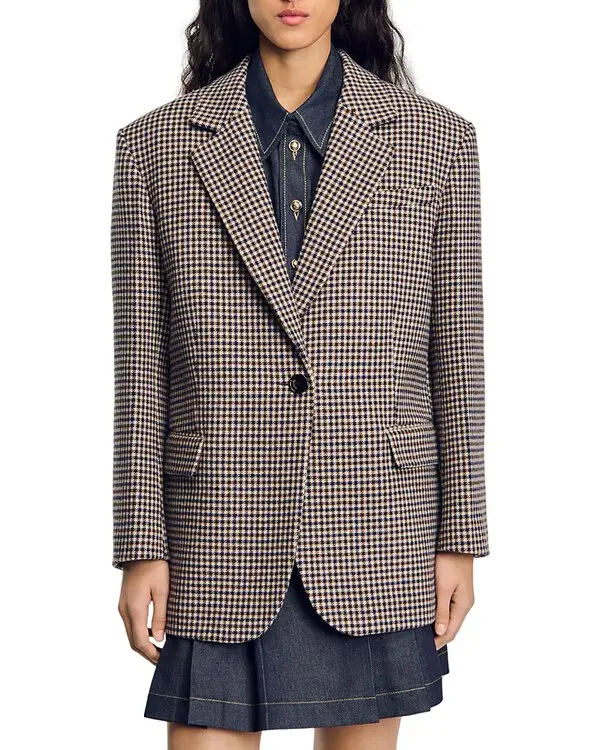 Checked Blazer
