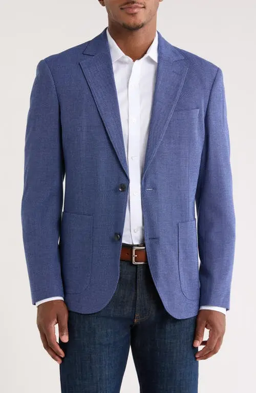 Nordstrom Textured Knit Wool Sport Coat - Blue Isola Texture