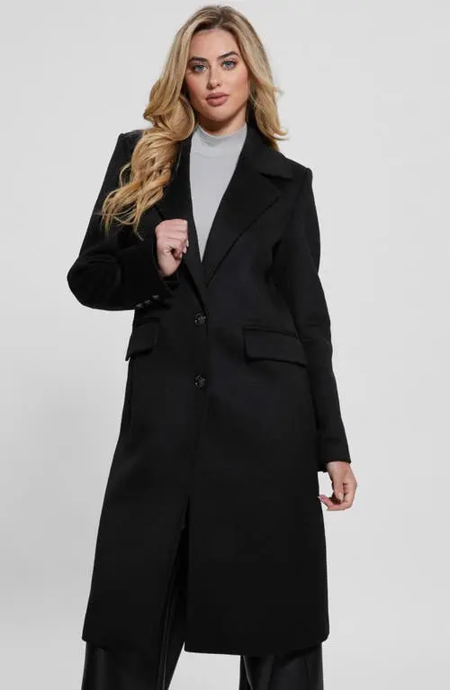 Guess Nancy Coat With Removable Faux Fur Collar