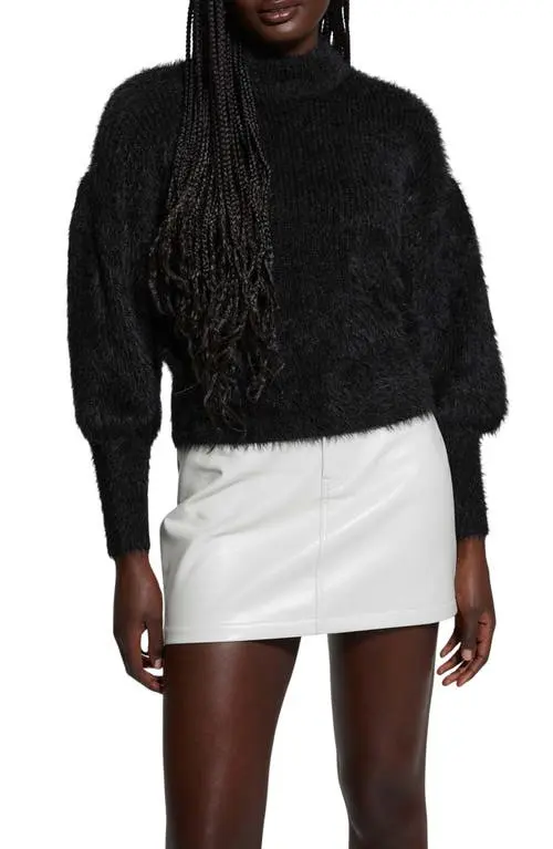 Guess Keyla Fuzzy Bishop Sleeve Sweater