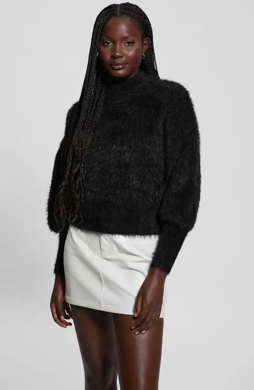 Guess Keyla Fuzzy Bishop Sleeve Sweater