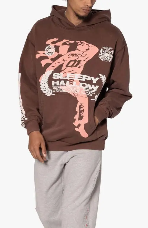 Mnml Shrc Touring Cup Hoodie - Brown