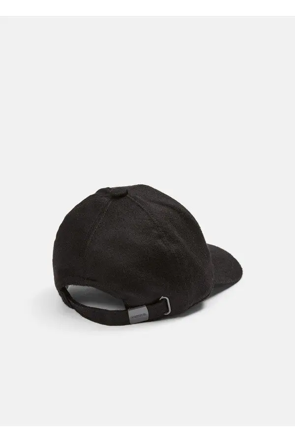 Vince Leather-trim Cashmere Baseball Cap