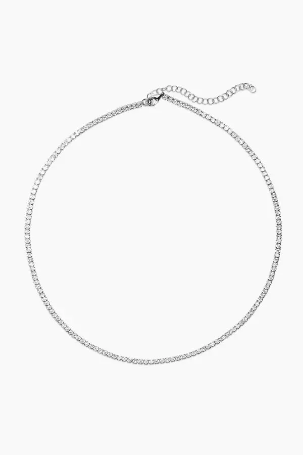 Velvet By Graham & Spencer Glimmer Necklace Phyllis And Rosie - Silver