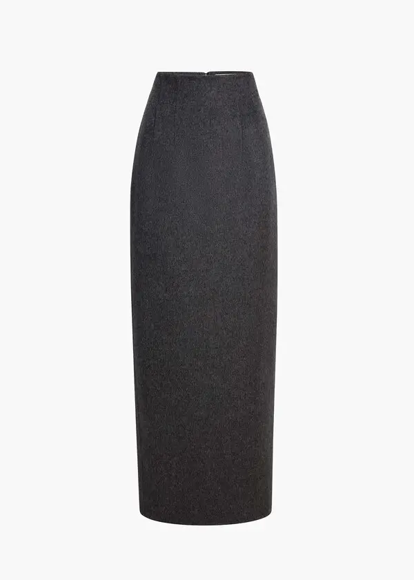 Khaite Loxley Pencil Skirt - Charcoal