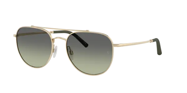 Oliver Spencer Aviator Sunglasses - Forest Gradient