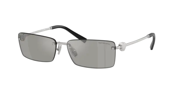 Tiffany & Co. Rectangular Sunglasses - Light Grey Mirror Silver