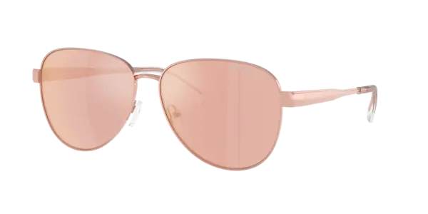 Michael Kors Biarritz Sunglasses - Rose Gold Mirror