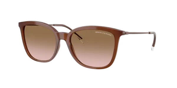 Armani Exchange Cat Eye Sunglasses - Pink Gradient Grey