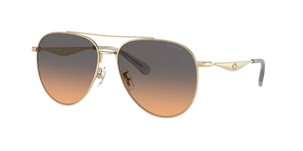 COACH Hc7169 Sunglasses - Smokey Peach Gradient