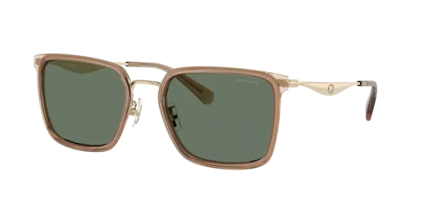 COACH Square Sunglasses - Green Solid