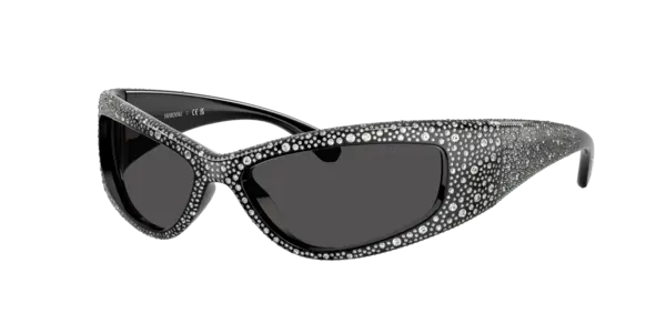 SWAROVSKI Embellished Sunglasses - Dark Grey