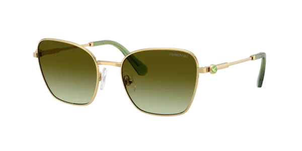 SWAROVSKI Sunglasses - Green Gradient Brown