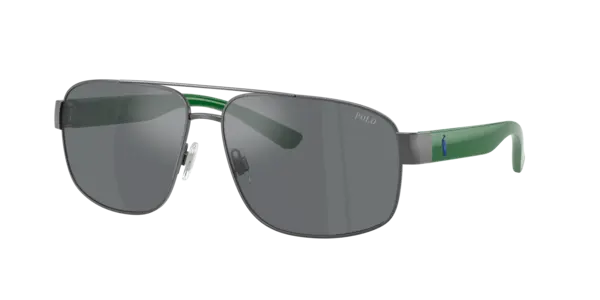 Polo Ralph Lauren Aviator Sunglasses - Mirror Light Grey