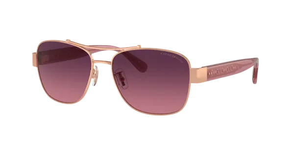 COACH Aviator Sunglasses - Burgundy Gradient Polar