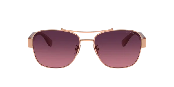 COACH Aviator Sunglasses - Burgundy Gradient Polar