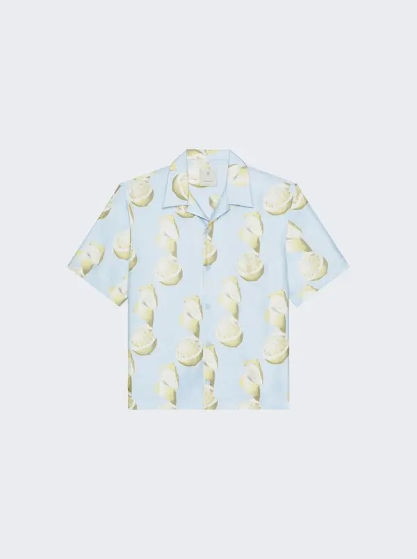 Givenchy Lemon Print Bowling Shirt - Blue