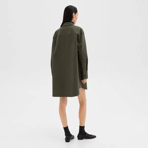 theory oversized shirt dress Striped Cotton Oversized Shirt Dress