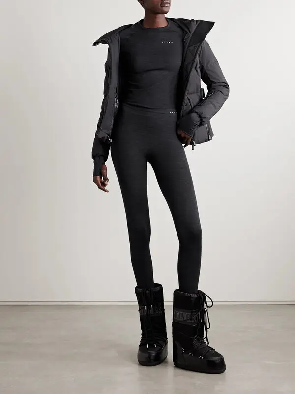Falke Wool-blend Top - Black