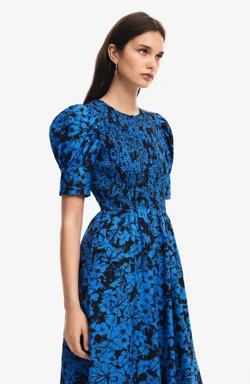 Desigual San Diego Fit & Flare Dress In Blue - 40% Off | Editorialist