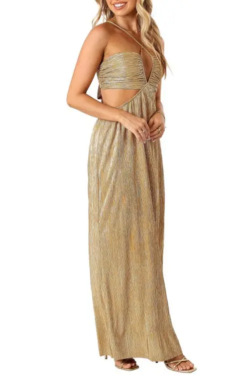 PETAL & PUP Beyz Plissé Maxi Dress