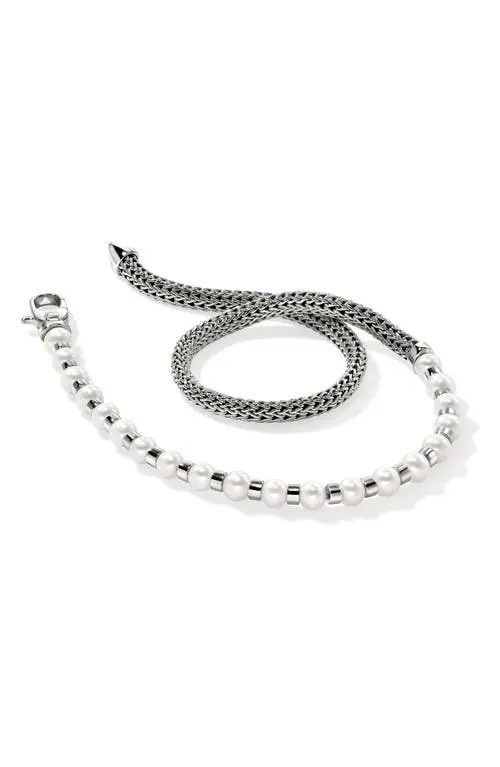 John Hardy Jh Essential Pearl Wrap Bracelet - Silver