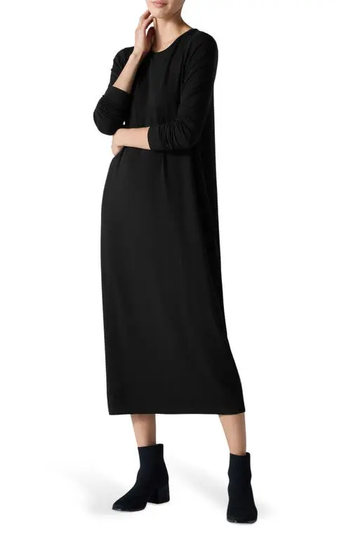 Eileen Fisher Long Sleeve Maxi Dress