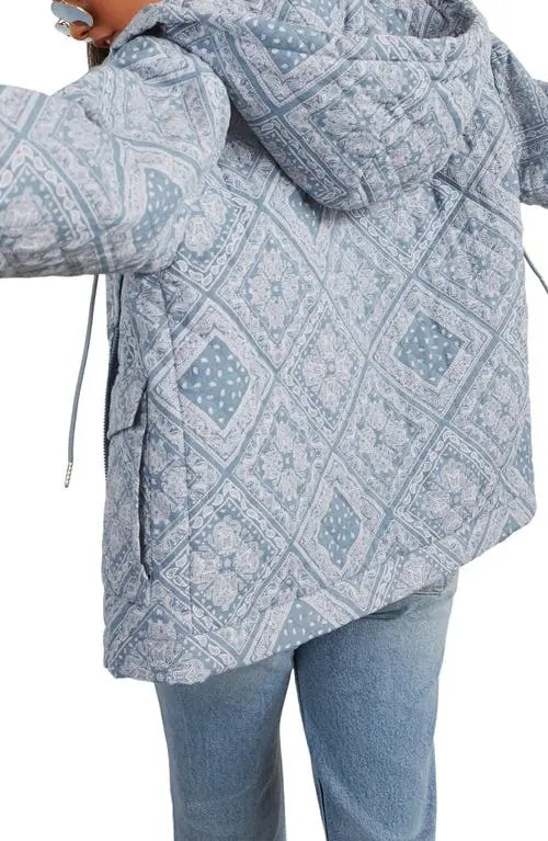 VICI Catie Paisley Quilted Hooded Jacket
