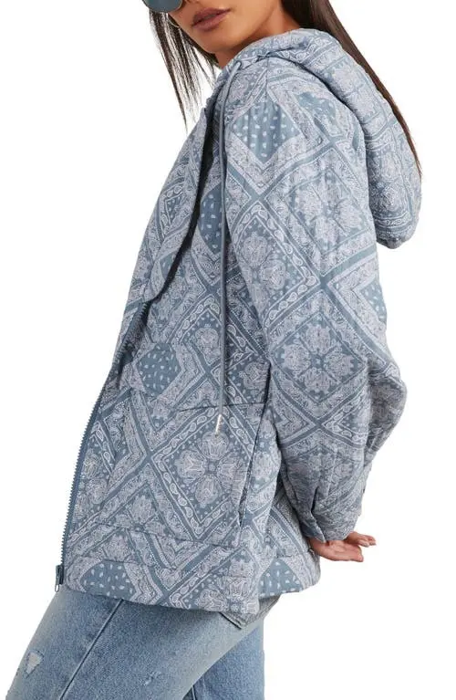 VICI Catie Paisley Quilted Hooded Jacket