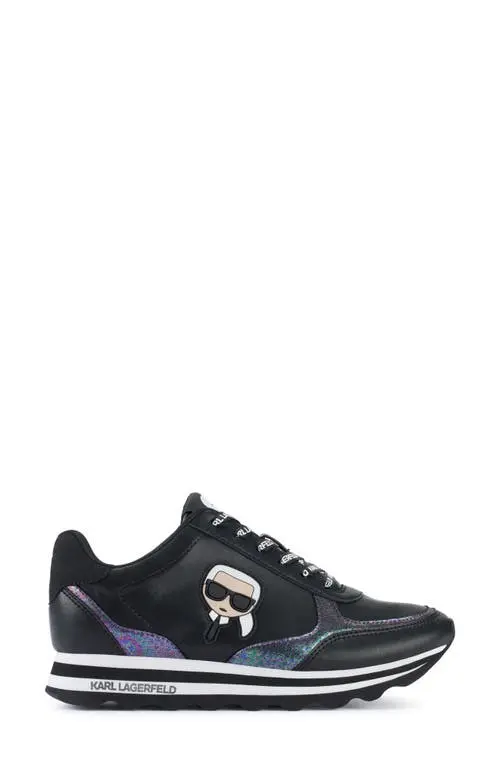Karl Lagerfeld Paris Platform Sneaker - Black Multi