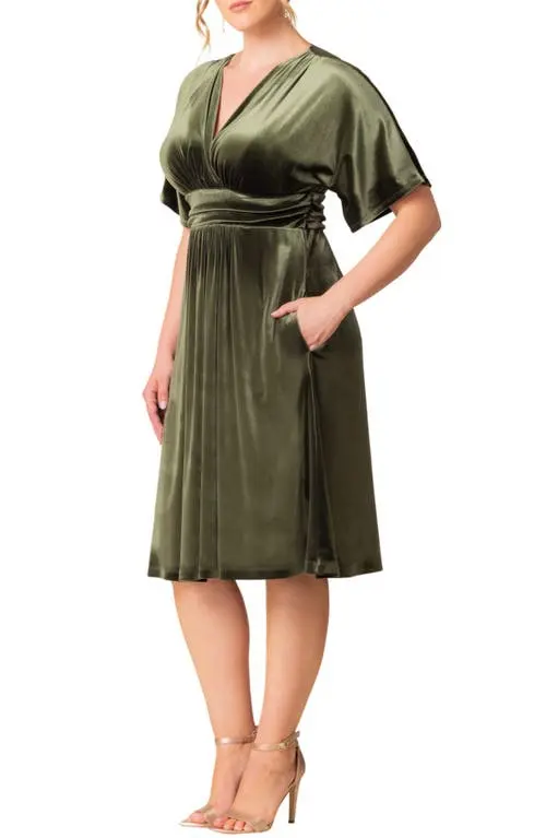 kiyonna cocktail dress Kiyonna Plus Size Starry Sequin Lace Cocktail Dress - Teal Topaz