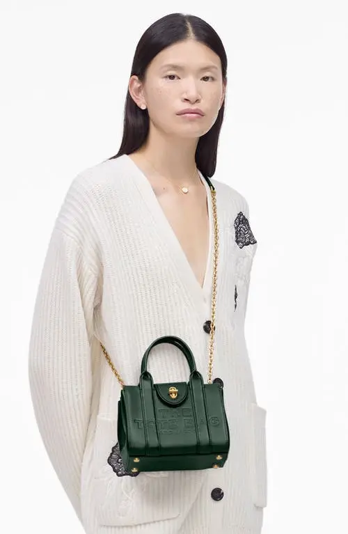 Marc Jacobs Mini Turnlock Leather Crossbody Tote