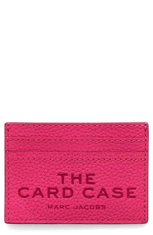 Marc Jacobs The Leather Card Case - Raspberry Pink
